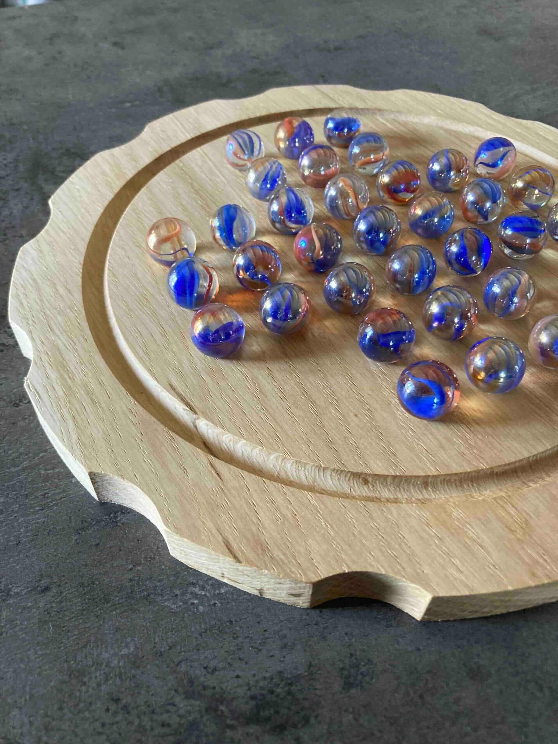 Jeu du solitaire en chêne avec bille - WOODY WOODS DESIGN